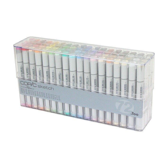 Copic Sketch Basic 72 Color Pen Set Multicolor Illustration Marker ...