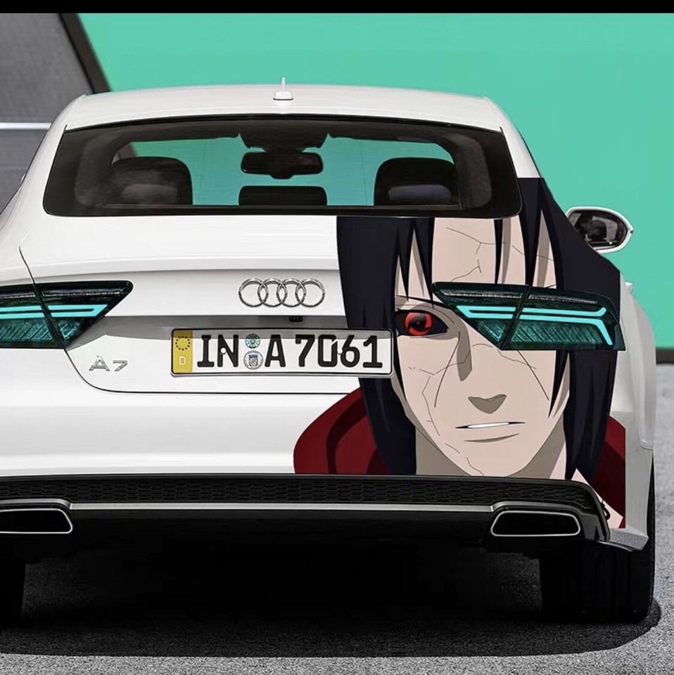 NARUTO CAR STICKER VINYL GRAPHICS CAR STICKERS CAR BACK STICKERS FIT ...