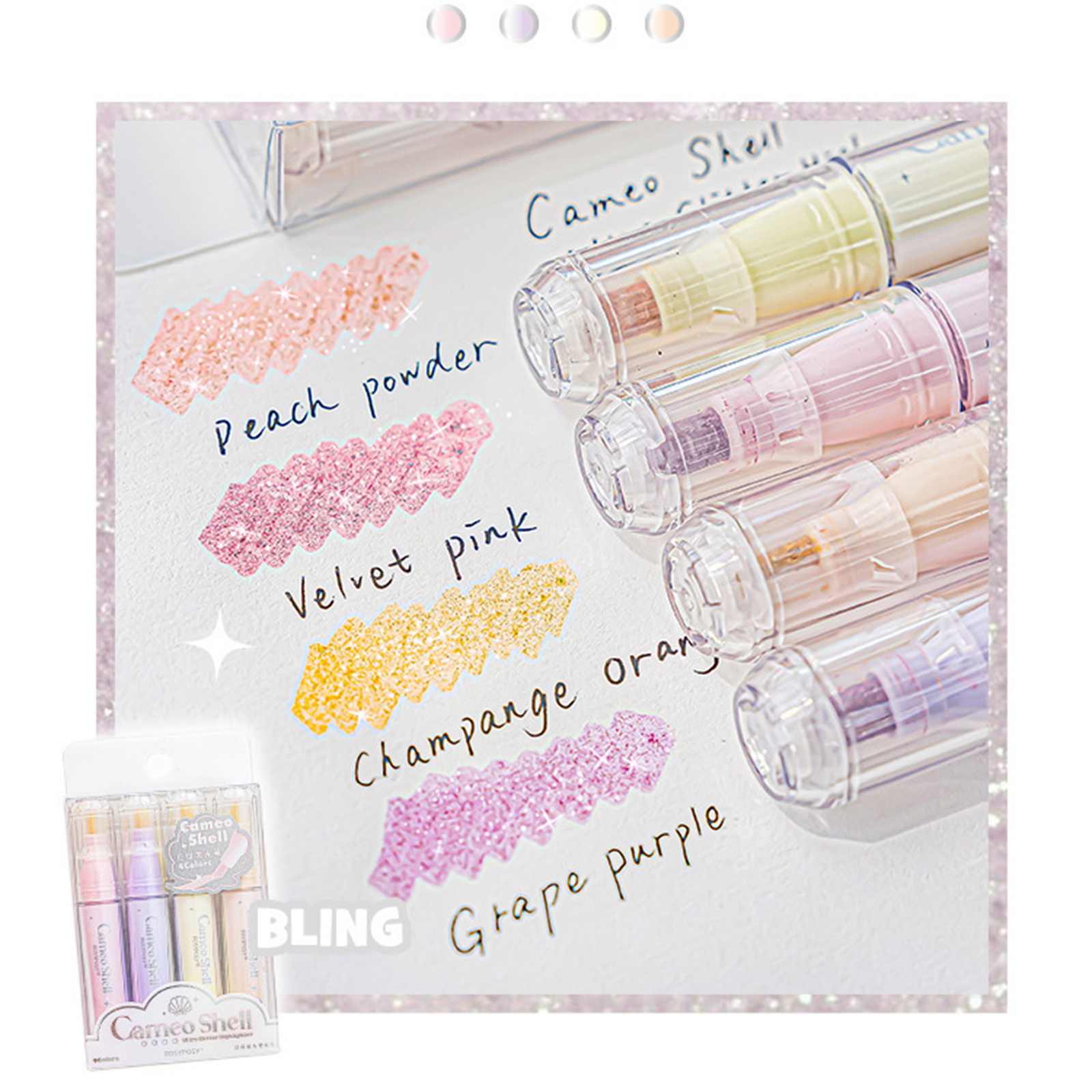 Durable Fiber Tip Highlighter Pen with Various Colors Macaron Color | eBay