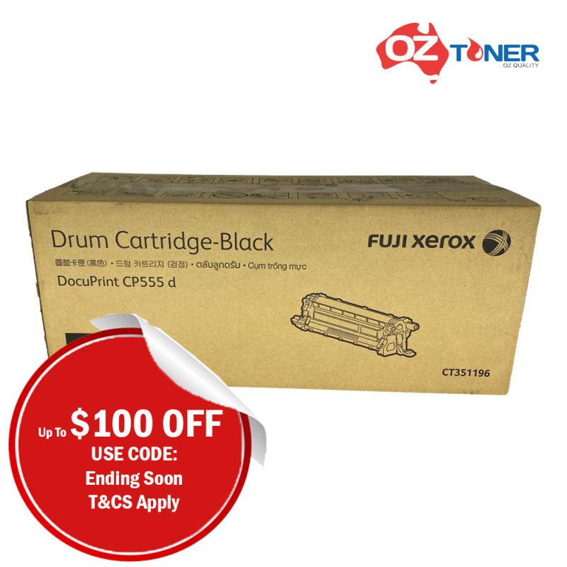 Fuji Xerox Genuine CT351196 BLACK Drum Unit DocuPrint P475/CP555d ...