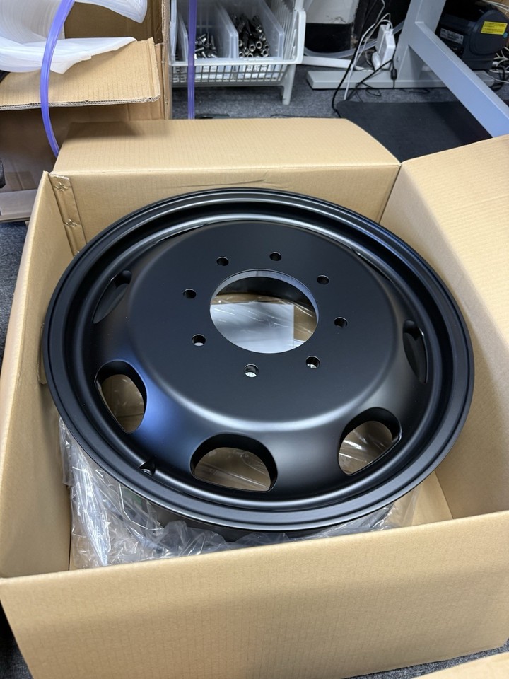 Set-6 Cali Off-Road Summit Dually 20x8.25 8x200 115mm Black Wheels 20 ...
