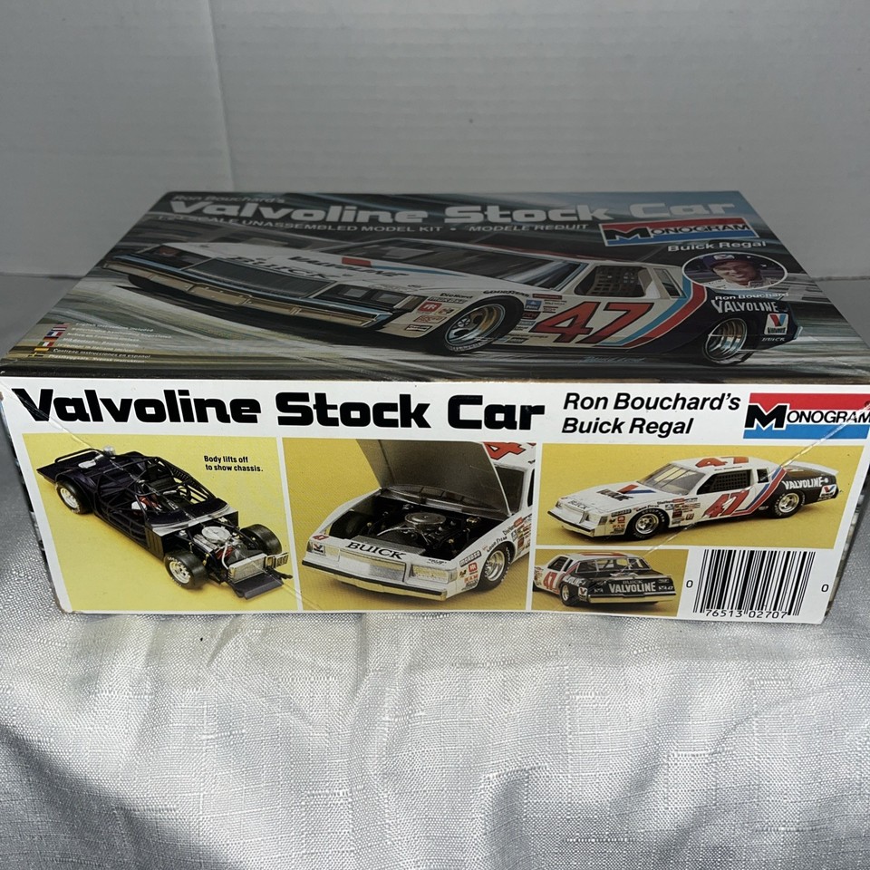 Vintage NIB Monogram 1/24 Valvoline Ron Bouchard #47 Buick Regal Grand ...
