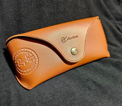 Ray Ban Luxottica Sunglasses Embossed Special Edition Brown Case Tan ...