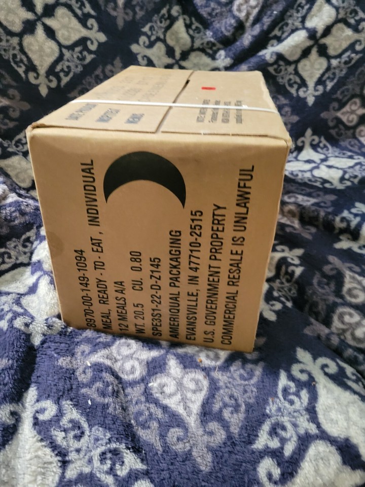 MRE U.S. Military Meals 12 Ready to Eat Meals Case A OR B | eBay