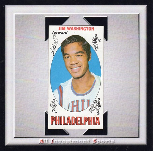 1969 Topps JIM WASHINGTON #17 EXMT *fabulous basketball card for your ...