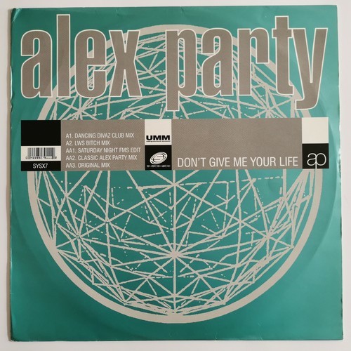 Alex Party – Don'T Give Me Your Life - Vinyl, 12 ", 33⅓ RPM - UK - 1994 ...