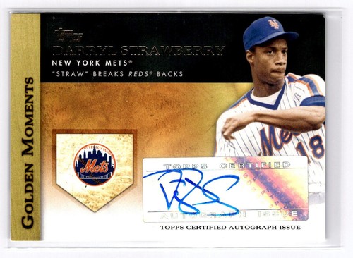 2012 Topps - Golden Moments Autographs Gold #GMA-DS Darryl Strawberry ...