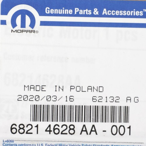 2014-2021 JEEP GRAND CHEROKEE DODGE DURANGO AXLE MOTOR KIT OEM MOPAR ...