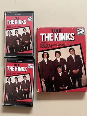 VERY RARE The Kinks "Lola" Box Sex 2 Cassettes Vol 1/2 & Outer Sleeve ...