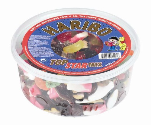 HARIBO TOP STAR MIX 1000g - Weingummi - Lakritz - Dänisch - | eBay.de