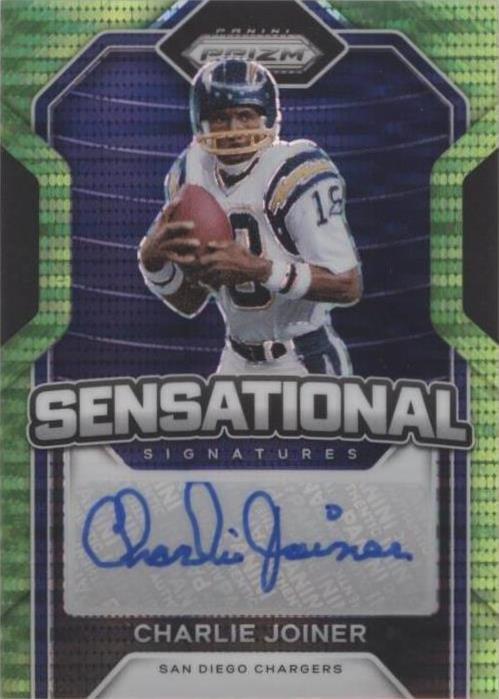 2020 Panini Prizm - Sensational Signatures Charlie Joiner #32 Neon ...