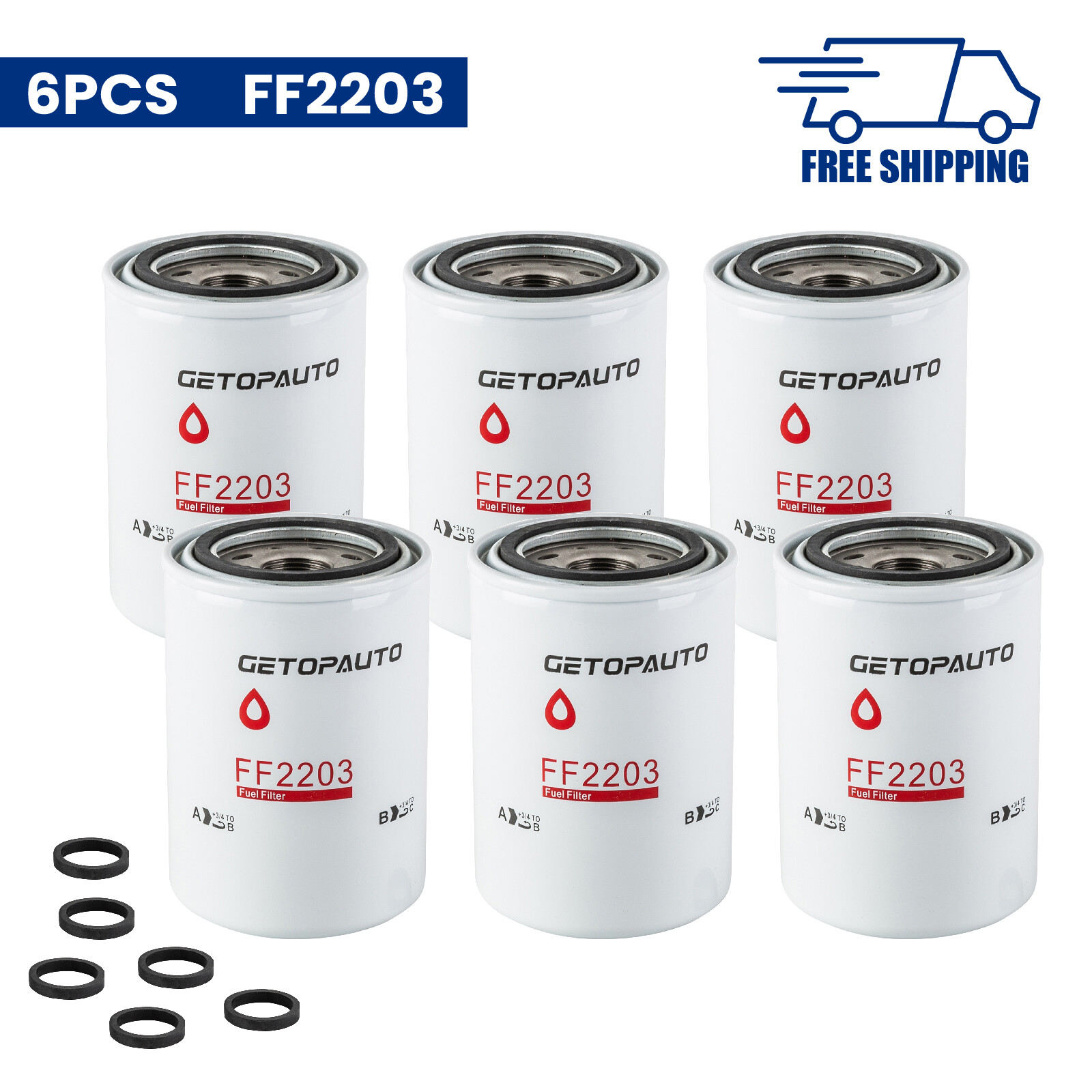 FF2203 Fuel Filters Fit For Kenworth Truck Cummins ISX 4010476 ...