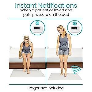 Wireless Floor Alarm by Vive - Motion Sensor Kit for Elderly Dementia ...