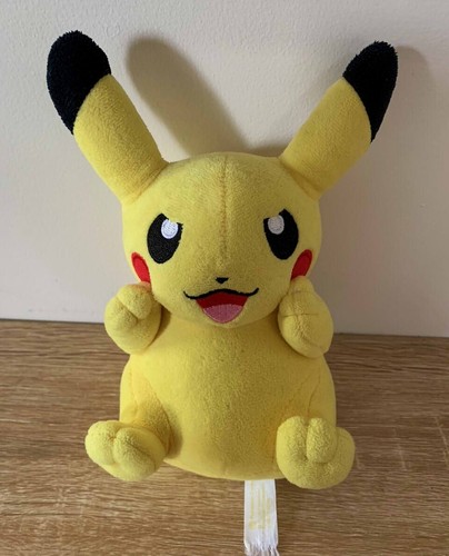Pokemon Center - Official Pikachu 2014 Soft Toy Plush Cheeky Smile 20cm ...