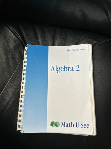 Math U See: Algebra 2 Teacher's Manual Spiral Booklet 2005 | eBay