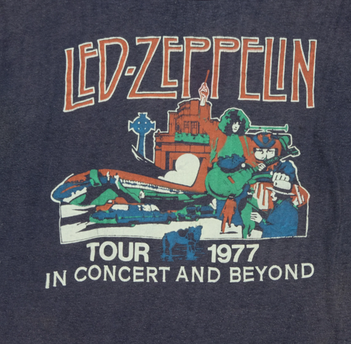 Vintage 1977 Led Zeppelin Black Unisex Gift fans S-234XL shirt NG3372 ...