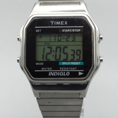 Timex Digital Watch Mens 34mm Indiglo Stainless Expansion T78587 New ...