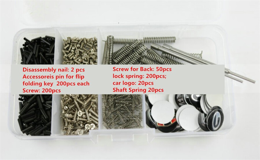 892 Pcs Autos Car Flip Remote Key Repair Accessories Tool Lock Pin ...