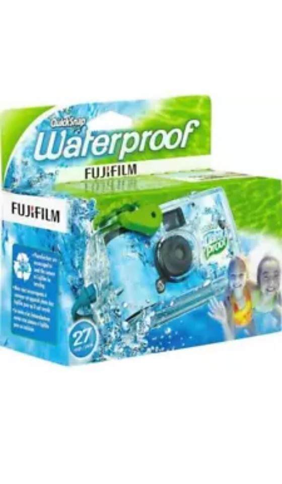 Fujifilm QuickSnap Waterproof One-Time Use Camera - 27 Exposures EXP ...