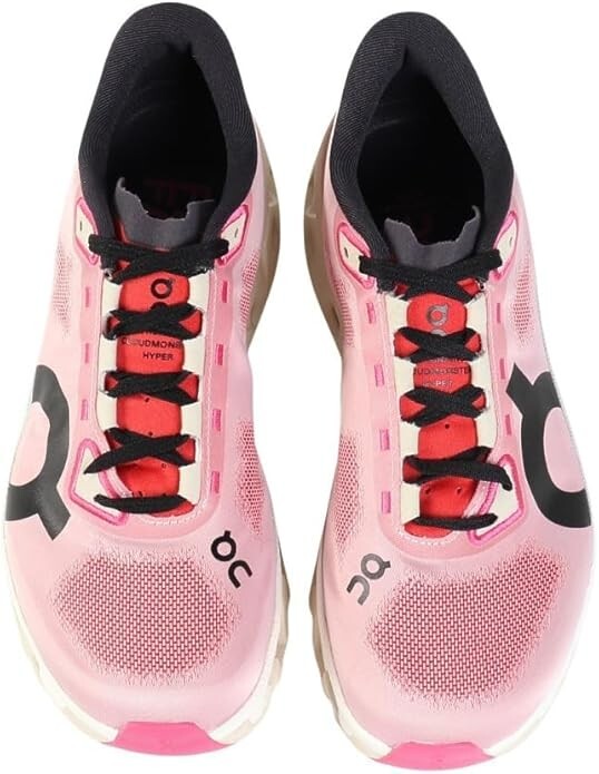 On Cloudmonster Hyper Red Cream CloudTec Women's Running Shoes ...
