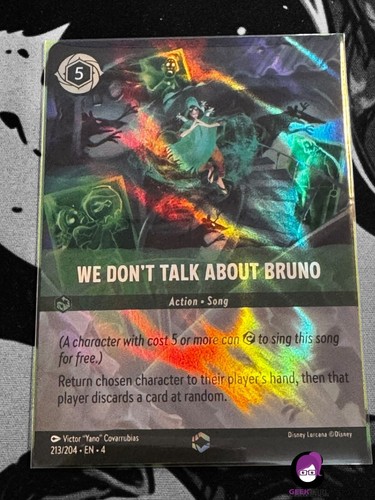 WE DONT TALK ABOUT BRUNO -DISNEY Lorcana URSULA’S RETURN Enchanted ...