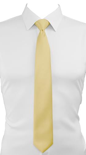 Ties for Men - Men's Solid Color Ties - Formal Neckties for Men - Neck Beige | eBay