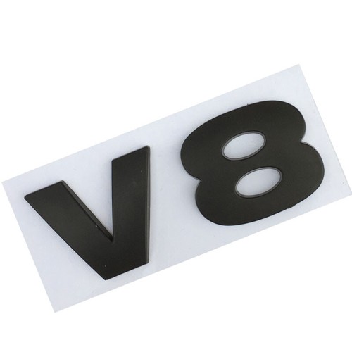 Rear Tail Gate V8 Letter Nameplate Sticker Matt Black | eBay