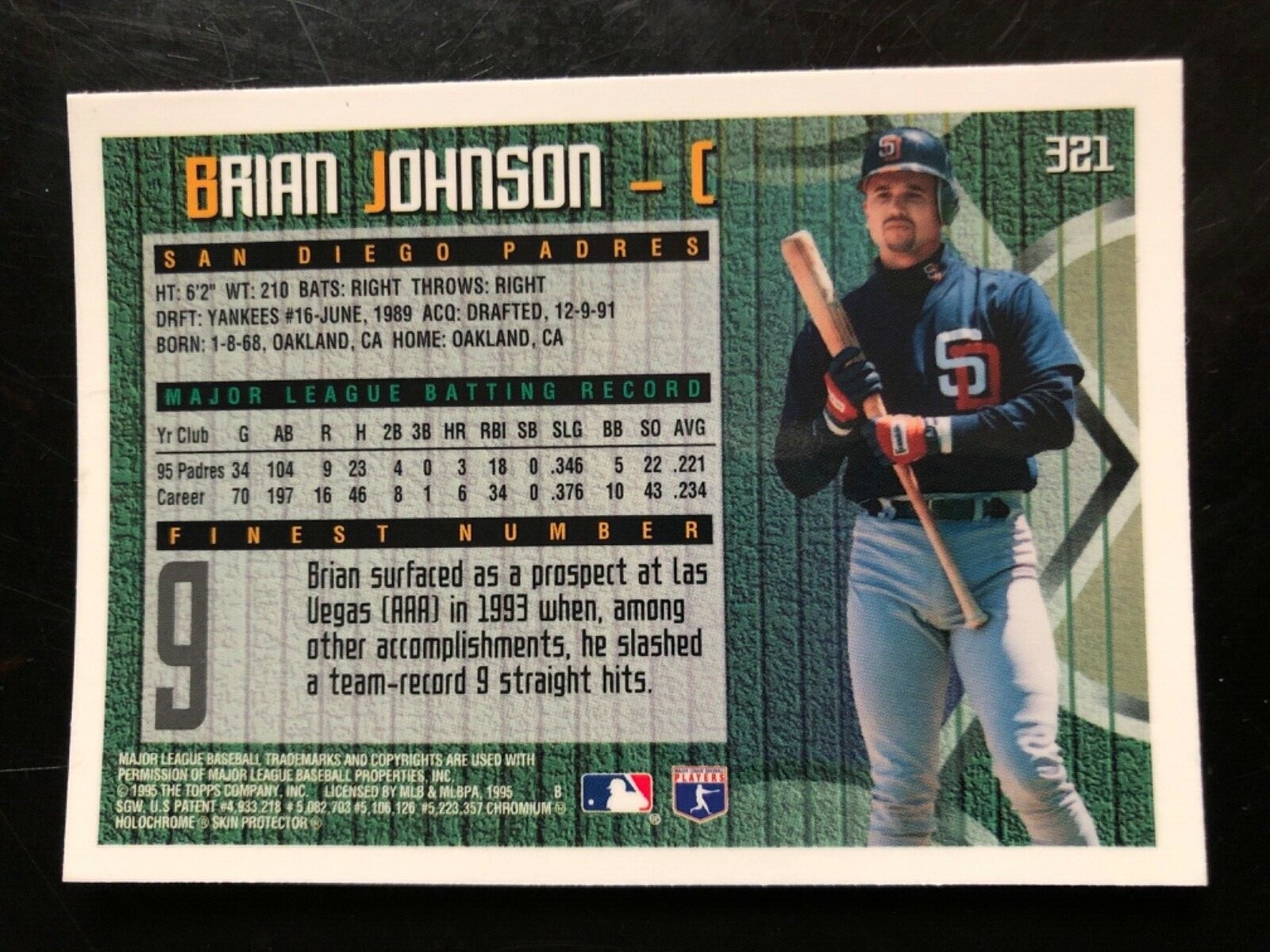 1995 Topps Finest - Brian Johnson #321 for sale online | eBay
