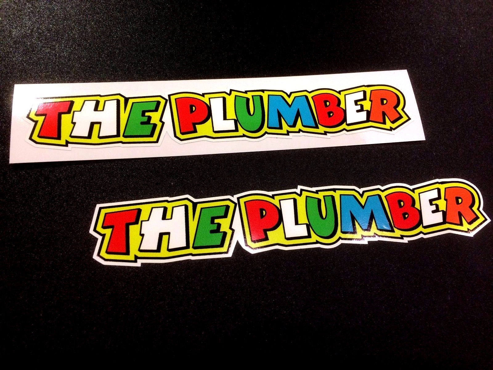 THE PLUMBER Car Helmet Fairing Motorcycle Scooter Stickers Decals 2 off ...