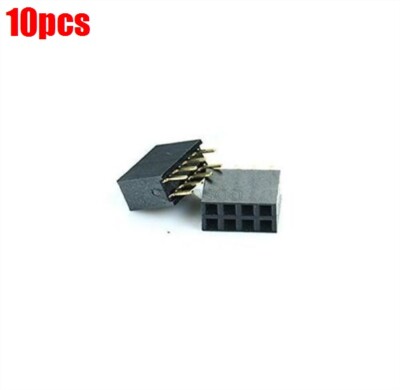 10Pcs 2X4 Pin 8P 2.54MM Double Row Female Straight Header Pitch Socket ...