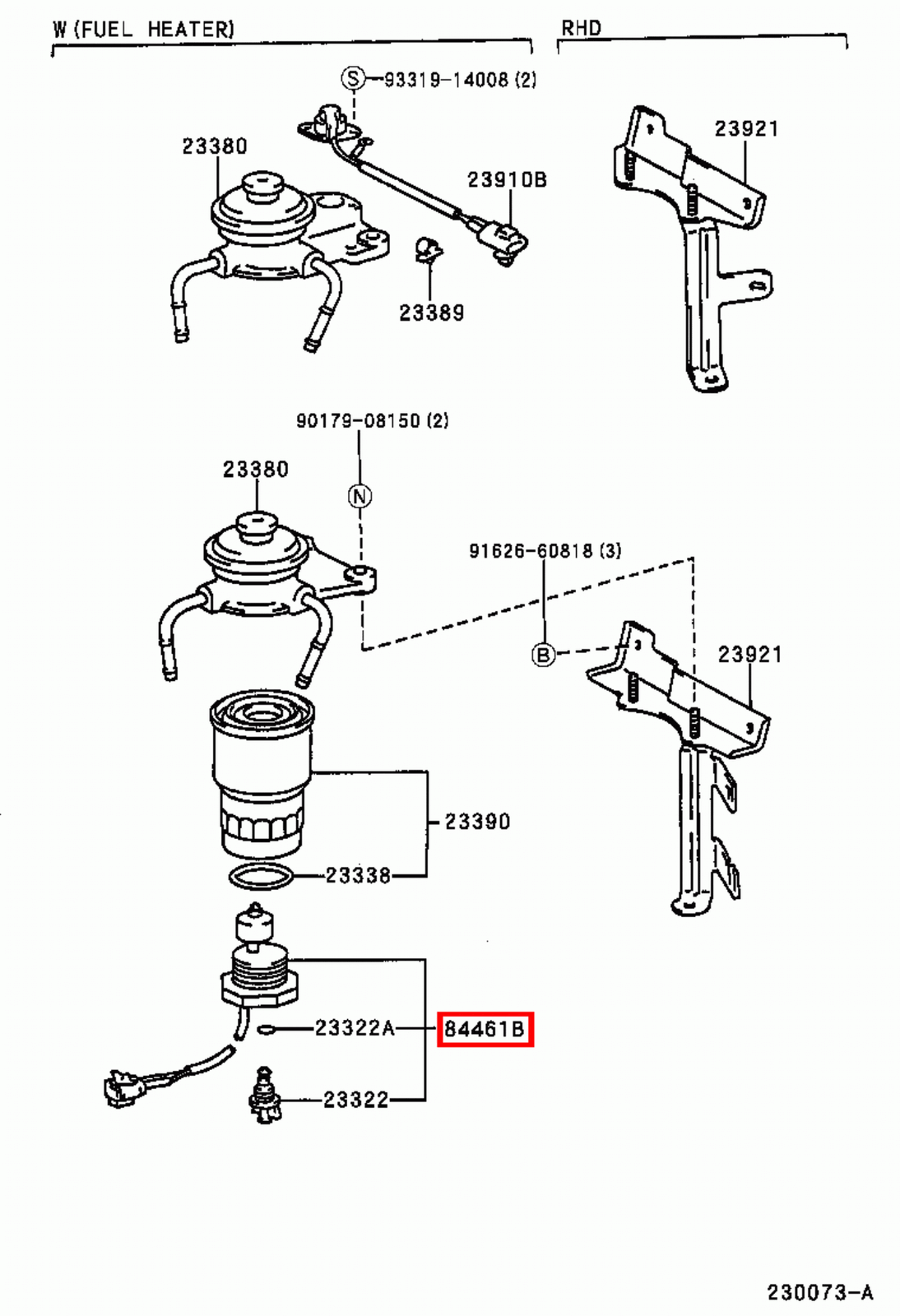 Genuine Coaster HZB40 HDB51 HDB50 BB60 BB59 Fuel Filter Water Sensor ...