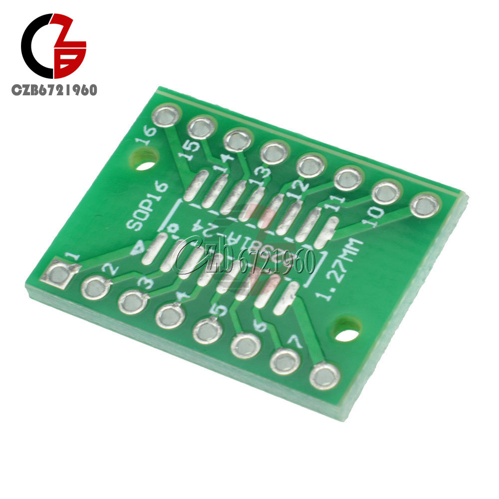 20pcs SOP16 SSOP16 TSSOP16 To DIP16 0.65/1.27mm IC Adapter PCB Board ...
