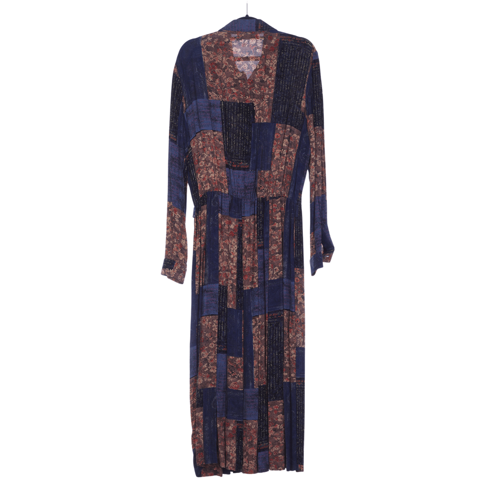 Mandy Marsh Blue and Brown Dress | eBay UK