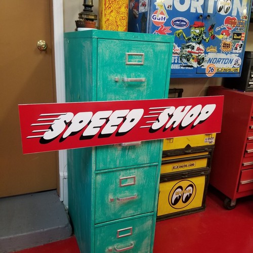 Antique Style Speed Shop Sign hot rod garage art old school gasser drag ...