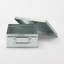MUJI MoMA Small Galvanized Iron Box 7.5 in × 10.6 in × 3.3 in Silver ...