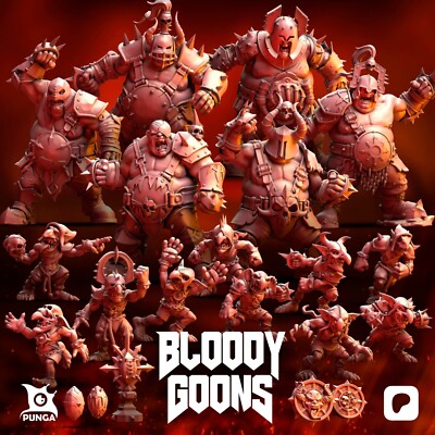Bloody Goons | Chaos Big men | Fantasy Footy | Punga Miniatures | 2016 ...
