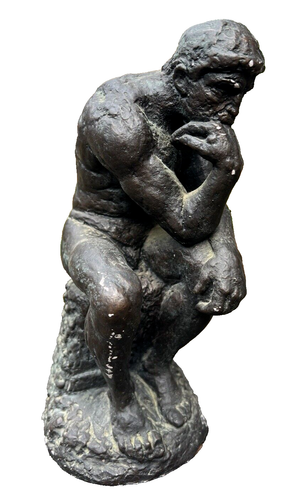 Mid Century Brutalist Rodin The Thinker Statue Austin Productions ...