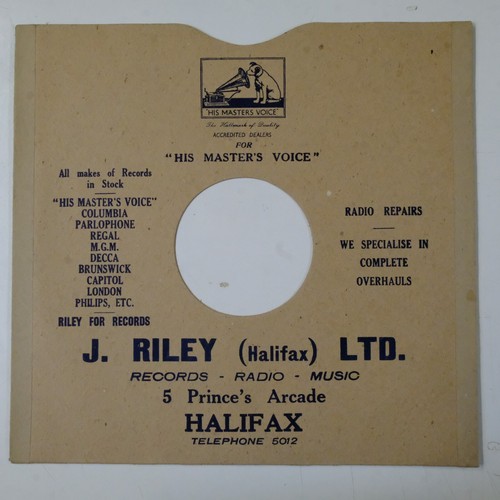 10" 78 gramophone record sleeve J RILEY , HALIFAX | eBay