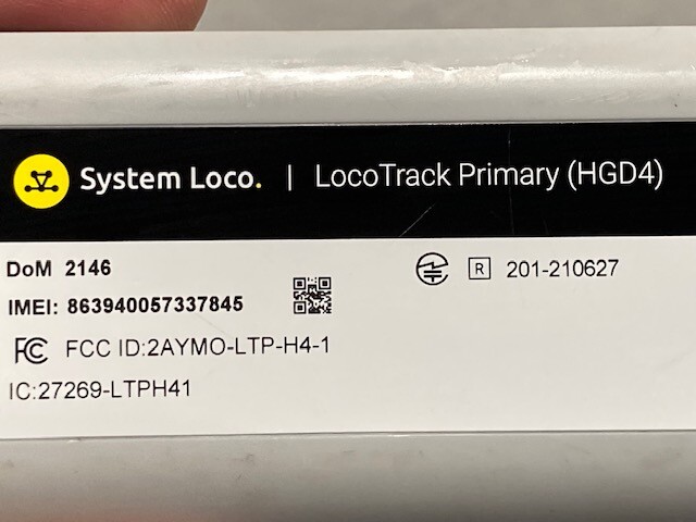 System Loco. LocoTrack Primary HGD4 Shipping Tracker - FAST FREE ...