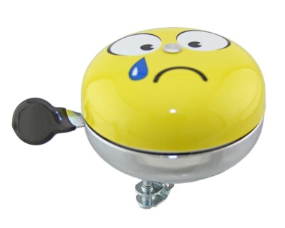 ALTA Bicycle Sad Crying Face Bolt On Bicycle Bell 83mm Yellow Lever ...
