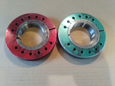 1 5/8-13 NS-2 thread Ring Gage Gauge- Go No/Go set - 1 & 5/8"-13 DoALL ...