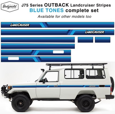 TOYOTA LANDCRUISER TROOPY 75 Series style "OUTBACK" Graphics/Stripes ...