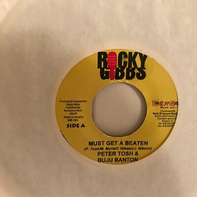 PETER TOSH &BUJU BANTON 45" VINYL SINGLE , MUST GET A BEATEN | eBay