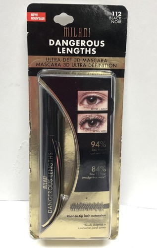 MILANI Dangerous Lengths Ultra- Def 3D Mascara #112 Black ~FREE ...