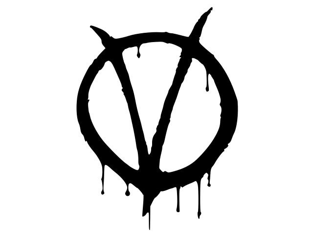 V FOR VENDETTA LOGO Vinyl Decal Car Wall Truck Sticker CHOOSE SIZE ...
