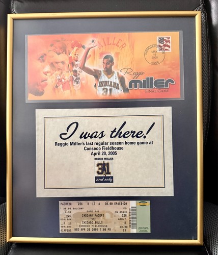 Reggie Miller Last Regular Season Ticket April 20 2005 Indiana Pacers ...
