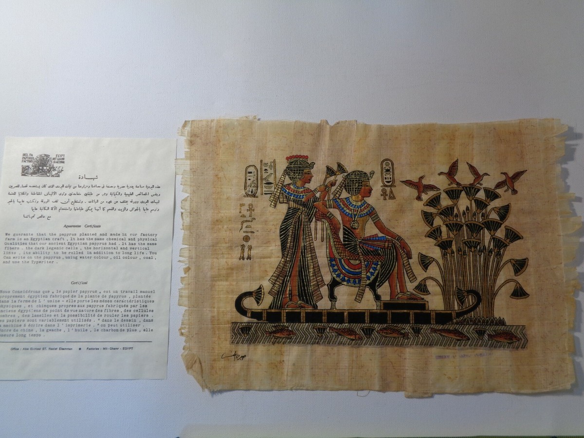 Papyrus Paper With Writing Papyrus To Progress Of Paper Manufacturers