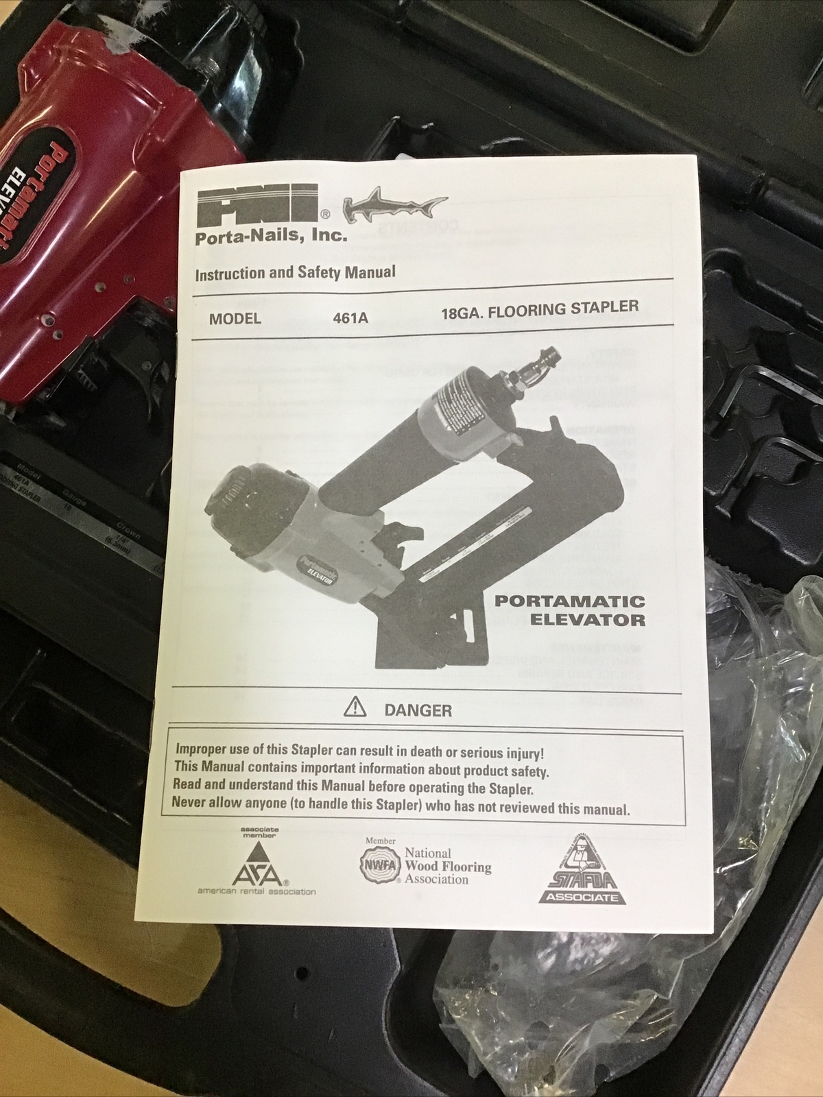 Porta-Nails 461A Portamatic Elevator 18 Gauge Adjustable Flooring ...