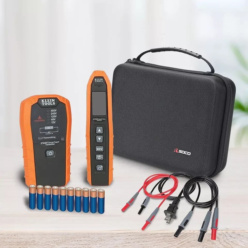Hard Case Klein Tools Et450 Advanced Circuit Breaker Finder Wire Tracer ...