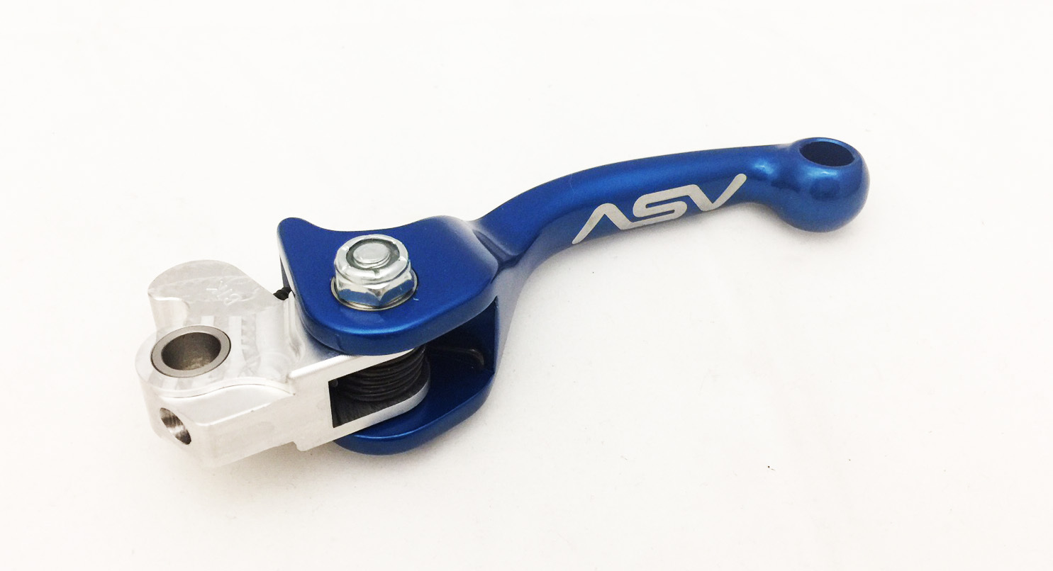 ASV F3 Unbreakable Shorty Blue Brake + Clutch Levers Kit Pair Pack KX ...